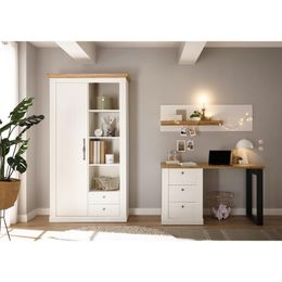 OTTO home B&uuml;rom&ouml;bel-Set &raquo;Westminster&laquo; im romantischen Landhausstil, exclusiv by Otto wei&szlig; Holzwerkstoff, Metall B/H/T: 246cm x 203cm x 60cm, 