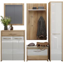 OTTO home Garderoben-Set &raquo;Gala&laquo; Set, 5 Stk. tlg. beige Holzwerkstoff, MDF B/H/T: 189cmcm x 192cmcm x 36cmcm