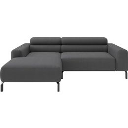 Home Affaire Ecksofa &raquo;Ecksofa, L-Form, incl. Kopfteilverstellung, Breite 223 cm&laquo; wahlweise elektrische Sitztiefenverstellung grau 100% Polyester B/H/T