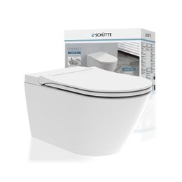 Sch&uuml;tte Dusch-WC &raquo;OWANO Klassik&laquo; Komplett-Set, sp&uuml;lrandlos, Taharet WC wei&szlig; Einheitsgr&ouml;&szlig;e
