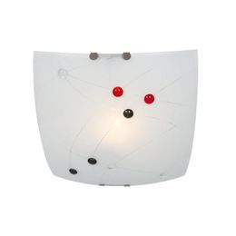 N&auml;ve n&auml;ve Deckenleuchte &raquo;Velora&laquo; E27 Deckenleucht,E27 Leuchtmittel tauschbar, wei&szlig; mit bunten Glassteinen wei&szlig; &Oslash; 30cm H: 9cm