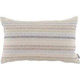 HOCK Dekokissen &raquo;Ida&laquo; mit filigranem Muster, Kissenh&uuml;lle mit F&uuml;llung, 1 St&uuml;ck bunt Baumwolle, Polyester B/L: 30cm x 50cm, 1 Stk.