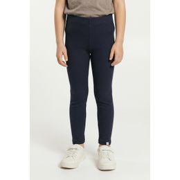 KIDS Only M&auml;dchen Leggings "KMGTRINNY SOLID LEGGING JRS NOOS", blau, Gr. 110, unifarben, Jersey, Obermaterial: 95% Baumwolle, 5% Elasthan, Hosen,