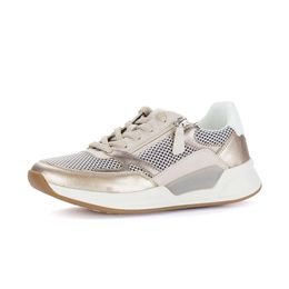 Gabor Damen Sneaker "Sneaker low", Gr. 43, gold, Schuhe