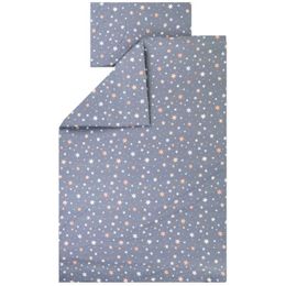 Julius Z&ouml;llner Kinderbettw&auml;sche &raquo;Baby- und Kinderbettw&auml;sche aus 100% Jersey-Baumwolle&laquo; 2 Stk. erh&auml;ltlich in den Gr&ouml;&szlig;en 80x80+35x40cm und 100x135+40x60cm blau Jersey,