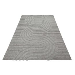 Esprit Outdoorteppich &raquo;Miles, ESP-54231&laquo; rechteckig 2 mm H&ouml;he Hoch-Tief-Effekt, grafisches Design, uni, modern, robust, Terrasse grau Polypropylen (PP) B : 
