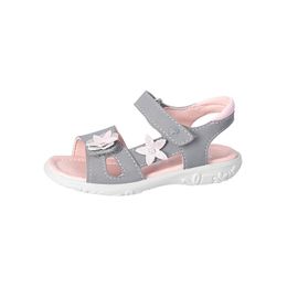 Ricosta Leder-Sandalen "Carola" in Grau - 41% | Gr&ouml;&szlig;e 34 | Kindersandalen