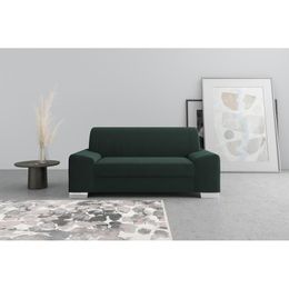 DOMO collection 2-Sitzer &raquo;Anzio in kubischer Formensprache, flache Armlehnen, Breite 184cm&laquo; wahlweise mit Federkern gr&uuml;n B/H/T: 184cm x 85cm x 93cm, 