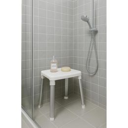 Bischof Dusch- und Badhocker &raquo;Splash&laquo; belastbar bis 150 kg rutschfester Stand, T&Uuml;V/GS gepr&uuml;ft wei&szlig; Einheitsgr&ouml;&szlig;e