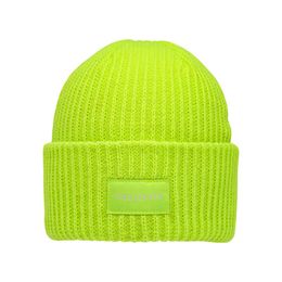 Chillouts Unisex Chillouts Strickm&uuml;tze &raquo;Kara Hat&laquo; dicker Rippenstrick gr&uuml;n Einheitsgr&ouml;&szlig;e