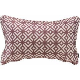 HOCK Dekokissen &raquo;Summer Velvet&laquo; mit sch&ouml;nem Muster, Kissenh&uuml;lle mit F&uuml;llung, 1 St&uuml;ck beige Polyester B/L: 50cm x 30cm, 1 Stk.