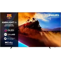 Philips OLED-Fernseher &raquo;77OLED760/12&laquo; 194 cm/77 &prime;&prime; Smart-TV Ambilight, P5 AI Bildoptimierung, Dolby Vision, Gaming, Alexa schwarz Dolby Atmos & DTS:X Sound &ndash; 
