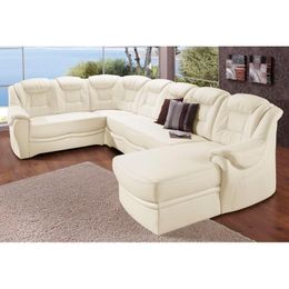 Sit & More sit&more Wohnlandschaft &raquo;Bellevue U-Form&laquo; wahlweise mit Schlaffunktion wei&szlig; PRIMABELLE-Microfaser (100% Polyester);SOFTLUX-Kunstleder;NaturLEDER (