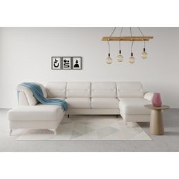 Sit & More sit&more Wohnlandschaft &raquo;Sinatra U-Form&laquo; optional mit Kopfteilverstellung und Armteilfunktion etc. beige 100% Polyester B/H/T: 326cm x 85cm x 220cm, 