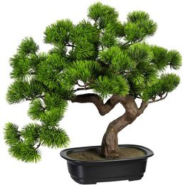 Creativ green Kunstbonsai &raquo;Bonsai Kiefer&laquo; gr&uuml;n Kunststoff &Oslash;/H: 40cm x 40cm, 1 Stk.