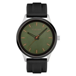 s.Oliver Herren s.Oliver Quarzuhr &raquo;Sport Silicone&laquo; Armbanduhr, Herrenuhr, Silikonarmband, analog Einheitsgr&ouml;&szlig;e