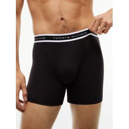 Herren Boxershorts "3P", Tommy Hilfiger Underwear, Gr. S, schwarz, Jersey, Obermaterial: 57% Baumwolle, 38% Modal, 5% Elasthan, unifarben,