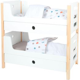 Small Foot Puppenbett &raquo;Puppenhochbett Little Button&laquo; wei&szlig; Einheitsgr&ouml;&szlig;e Puppenbett