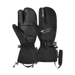 Reusch Damen F&auml;ustlinge "Demi R-TEX XT Lobster", silber, Gr. 7, mehrfarbig, 94% Polyester, 6% Lederimitat, Handschuhe, mit wasserdichter und