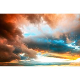 papermoon Fototapete &raquo;Dramatic Sunset&laquo; glatt bunt Vlies B/L: 3,5m x 2,6m, Bahnen: 7 Stk.