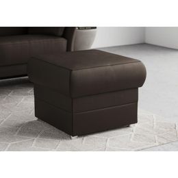 DOMO collection Hocker &raquo;Pina, kompakt und bequem&laquo; Passender Hocker zur Serie braun 100% Polyester B/H/T: 59cm x 46cm x 59cm, Luxus-Microfaser 