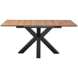 set one by Musterring Esstisch &raquo;New Atlanta&laquo; Platte rechteckig mit schweizer Kante, ausziehbar, Stern-Gestell schwarz B/H/T: 190cm x 81cm x 90cm, 