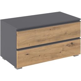 Rauch TV-Board &raquo;Joel&laquo; Breite 80 oder 120 cm, praktische und ger&auml;umige Schubladen MADE IN GERMANY braun Holzwerkstoff B/H/T: 80cm x 42cm x 42cm, 2 Stk.