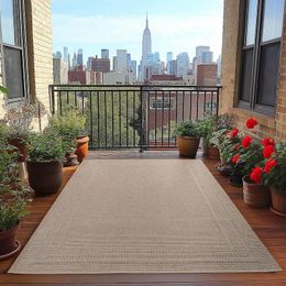 Ayyildiz Teppiche Outdoorteppich &raquo;DESERT 1304 , auch als L&auml;ufer und Rund erh&auml;ltlich&laquo; rechteckig 5 mm H&ouml;he In und Outdoor, pflegeleicht, Wohnzimmer, Aussenbereich beige 