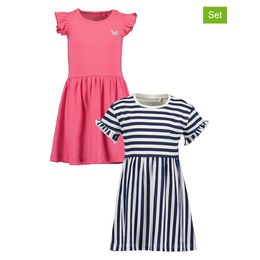 Blue Seven 2er-Set: Kleider in Dunkelblau/ Pink - 25% | Gr&ouml;&szlig;e 134 | Kinderkleider