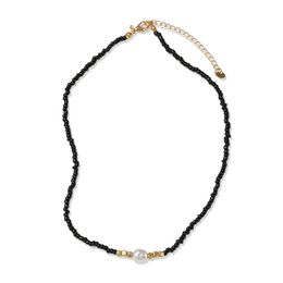Firetti Damen Collier &raquo;Schmuck Geschenk Kupfer Halsschmuck Halskette&laquo; Made in Germany - mit Glasstein - mit Perle (synth.) Kupfer Perlen Textil, L: 46
