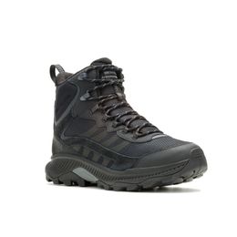 Merrell Herren Wanderschuh "SPEED STRIKE 2 THERMO MID WP", Gr. 45, schwarz, Leder, Synthetik, Schuhe, wasserdicht, w&auml;rmend, gef&uuml;ttert