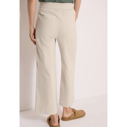 Cecil Damen Stoffhose "Style Neele"grain beige (l&auml;nge 26), Gr. L, unifarben, Web, Obermaterial: 66% Baumwolle, 30% Polyester, 4% Elasthan, Hosen, im