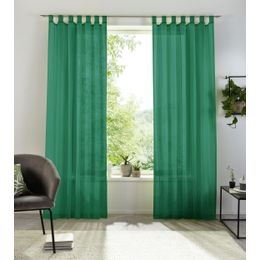 Gardine OTTO HOME, B:145cm H:245cm, gr&uuml;n, Voile, Polyester, Wohnzimmer, Gardinen, "XANA", Bestseller, einfarbig, 1 Schal, pflegeleicht, preiswert