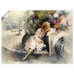 Artland Wandbild &raquo;Tagtr&auml;umer&laquo; Frau 1 Stk. tlg. als Leinwandbild, Poster in verschied. Gr&ouml;&szlig;en beige B/H/T: 120cm x 90cm, Poster Frau Querformat, 1 Stk.