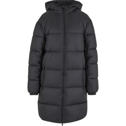 Urban Classics Damen Winterjacke "Urban Classics Ladies Long Puffer Coat", schwarz, Gr. XS, unifarben, 100% Polyester, Jacken