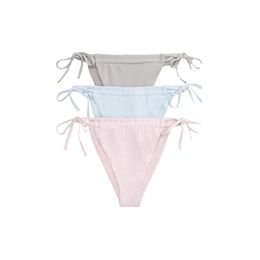 The Set Bikini Bottoms female size S Pastel blue / Grey / Pastel pink
