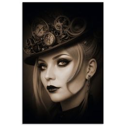 Artland Wandbild &raquo;Simply Steampunk&laquo; Bilder von Frauen 1 Stk. tlg. als Alubild, Leinwandbild, Poster, Wandaufkleber in verschied. Gr&ouml;&szlig;en braun Alu Dibond B/H/T