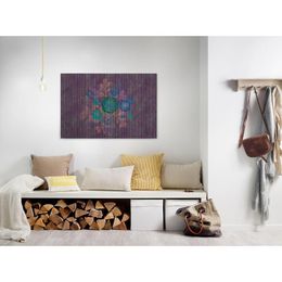 A.S. Cr&eacute;ation Leinwandbild &raquo;spray bouquet&laquo; Blumen Kunst 1 Stk. tlg. Keilrahmen Holz Blumen Floral Grafitti Leinwand-Bild Wohnzimmer modern bunt Holz, Stahl B/H/T: 