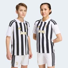 Jungen Fu&szlig;balltrikot "JUVENTUS TURIN 26/27 KIDS HEIMTRIKOT", schwarz-wei&szlig;, Gr. 164, adidas Performance, Obermaterial: 100% Polyester, Trikots, mit