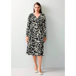 Alba Moda Damen Jerseykleid "Kleid Kleid in Animaldessin", schwarz, Modern, Gr. 34, Obermaterial: 87% Viskose CV. 11% Polyester PES. 2% Elasthan EL.,