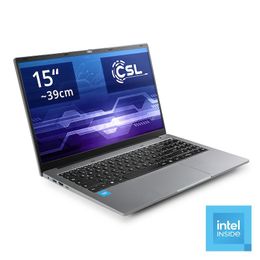 CSL Notebook &raquo;R'Evolve C15 v4 Windows 11&laquo; 39,6 cm / 15,6 &prime;&prime; Intel N-Reihe UHD Graphics 500 GB SSD silber Windows 11 Home/Pro, 64 Bit