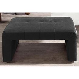 exxpo - sofa fashion Hockerbank &raquo;Barista Hockerbank mit hoher Bodenfreiheit&laquo; Sitz gepolstert,Breite ca.100 cm schwarz Carabu (50%Polyester, 35%