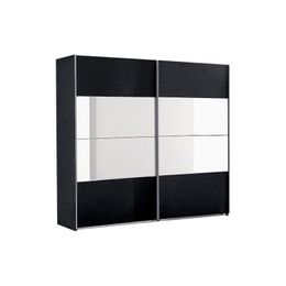 wimex Schwebet&uuml;renschrank &raquo;Easy&laquo; mit Teilspiegel grau B/H/T: 135cm x 210cm x 65cm, T&uuml;ren: 2 Stk.