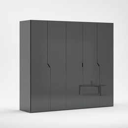 Home Affaire Kleiderschrank &raquo;AMETISTA, Dreht&uuml;renschrank, designgeformten Fronten&laquo; Made in Italy, hochglanz lackiert, Basisausf&uuml;hrung, Zubeh&ouml;r extra 