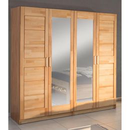 OTTO home Dreht&uuml;renschrank &raquo;Triest&laquo; teilmassiv, FSC -zertifizierte Buche beige B/H/T: 193cm x 200cm x 60cm, T&uuml;ren: 4 Stk.