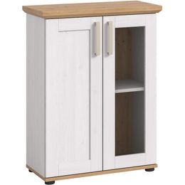 Home Affaire Vitrine &raquo;Cosenza, H&ouml;he 80 cm, 2 T&uuml;ren, 2F&auml;cher&laquo; 1 Stk. tlg. Vitrine, H&ouml;he 88 cm, Wohnzimmer, Esszimmer transparent FSC -zertifizierter 