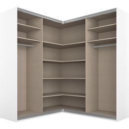 Rauch Schwebet&uuml;renschrank &raquo;Kleiderschrank Garderobe Eckkleiderschrank QUADRA mit edler Glasfront&laquo; in den H&ouml;hen 210/229 cm, inkl. Soft-Close-Funktion, 