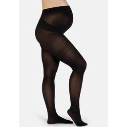 Camano Damen Umstandsleggings &raquo;fine functional&laquo; perfekt f&uuml;r jede Phase der Schwangerschaft, 3D 50 DEN schwarz 48, N-Gr