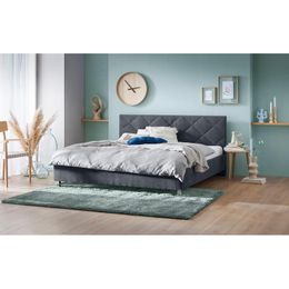 Westfalia Schlafkomfort Polsterbett &raquo;Padua&laquo; mit Rautensteppung, 3 verschiedene Matraztenarten w&auml;hlbar schwarz Bezug 100% Polyester, Polsterung: Polsterwatte, Material Gestell