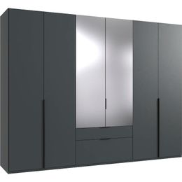 wimex Dreht&uuml;renschrank &raquo;Mugano&laquo; mit langen oder kurzen Griffen aus Metall, in vielen Breiten, 208 oder 236 cm hoch, Made in Germany Holzwerkstoff Grafit, B/